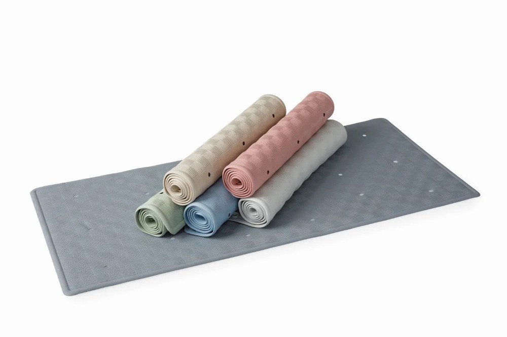 Grey rubber bath mat store
